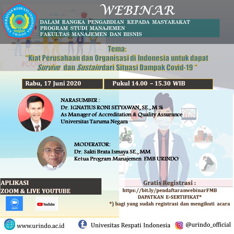 Webinar Prodi Manajemen Fakultas Manajemen dan Bisnis – URINDO